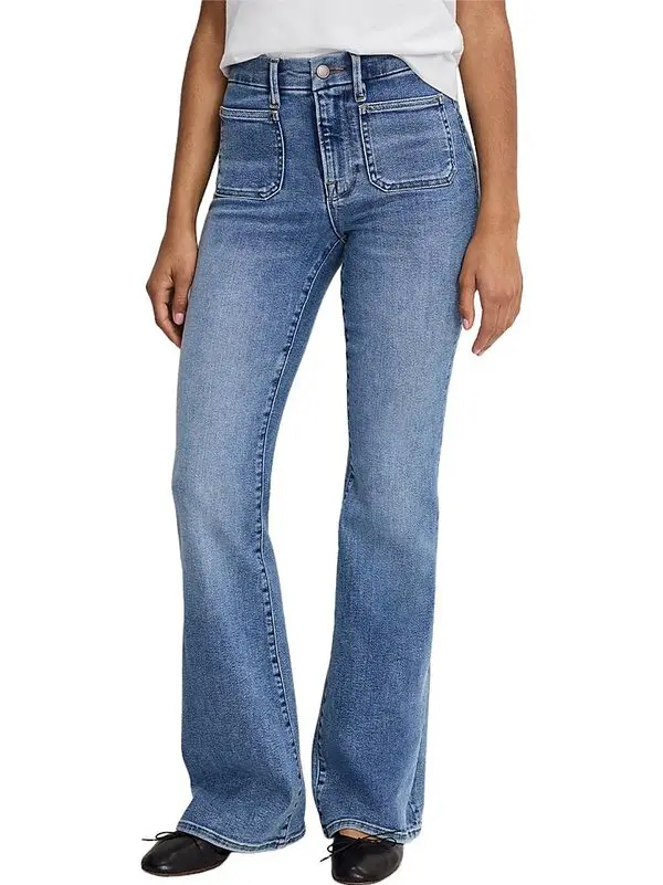 Good American Good Legs Flare Jeans - Indigo