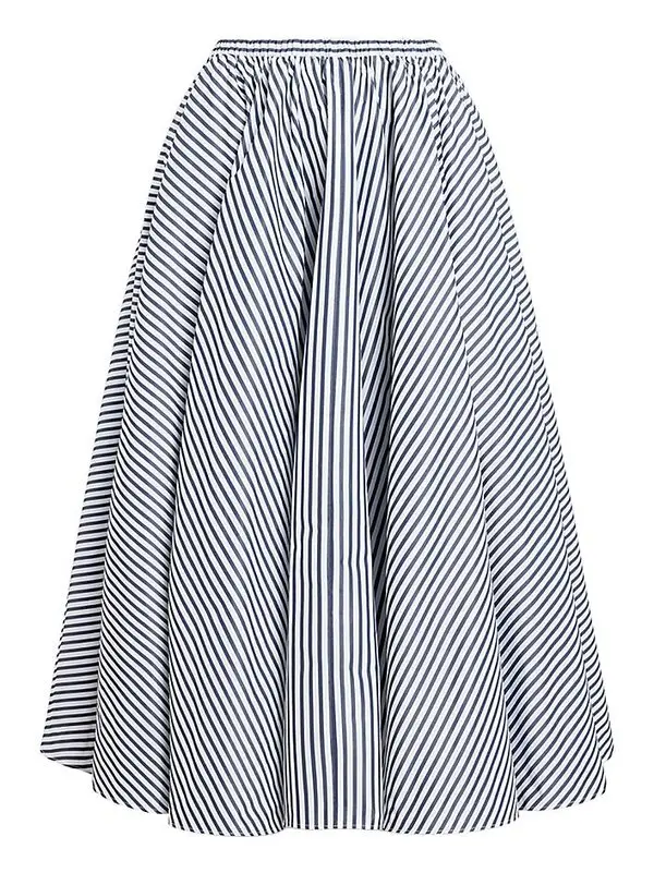 Patou Elasticized Midi Skirt - Stripe