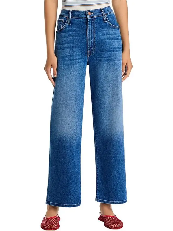 MOTHER The Dodger High Rise Ankle Jeans - Fuzzy Wuzzy Was A Bear