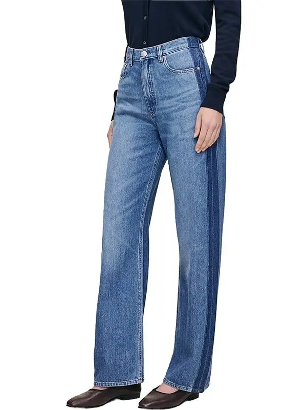 DL1961 Karmine Wide Leg High Rise Jeans - North Shore