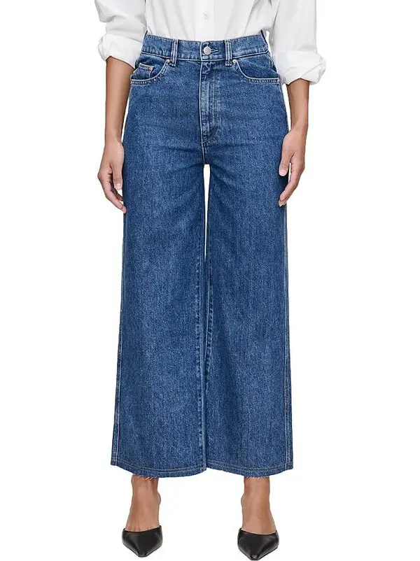 DL1961 High-rise Wide-leg Ankle Jeans - North Beach