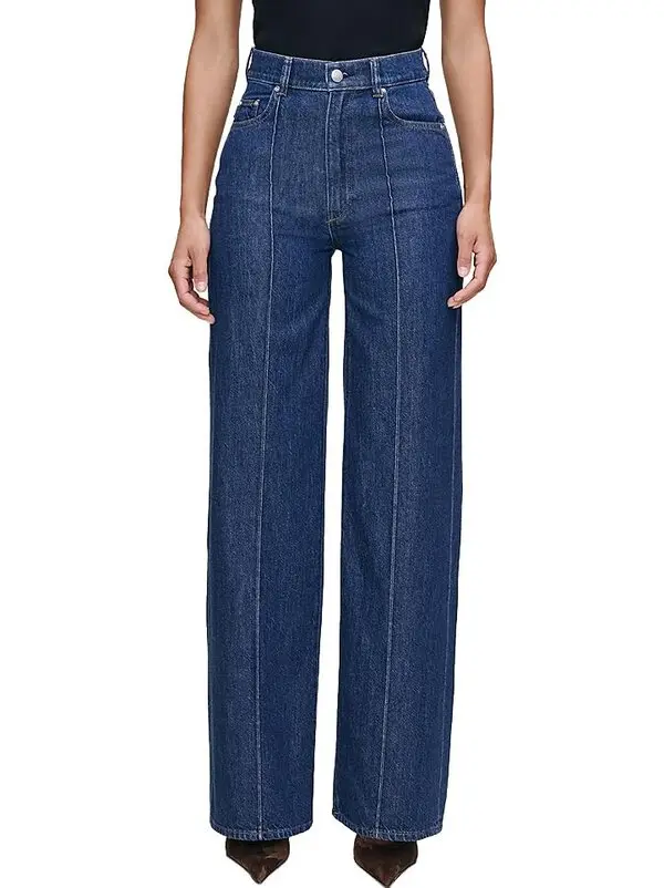 DL1961 Hepburn Aura High-rise Wide-leg Jeans - Inkwell