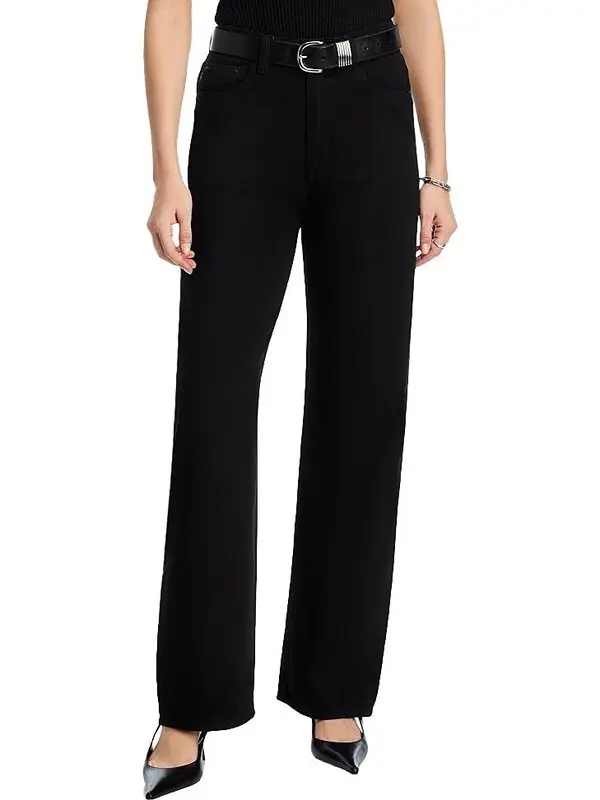 DL1961 Karmine Refined Wide Leg Jeans - Black