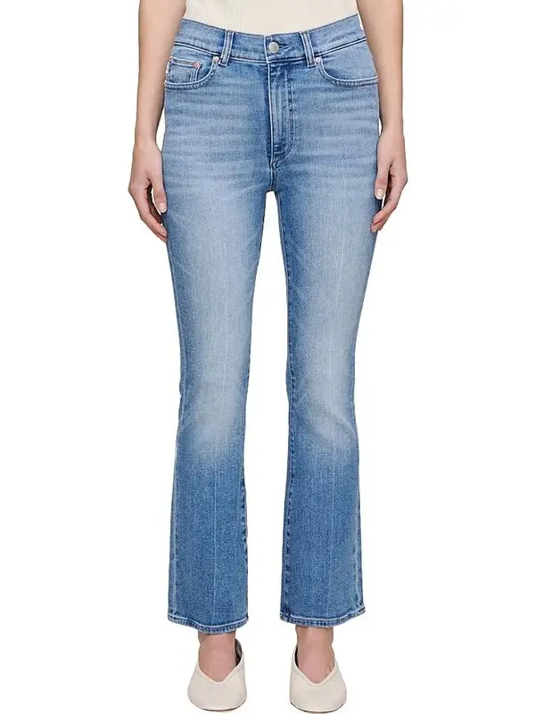 DL1961 Bridget Boot High-rise Crop Jeans - Spring Creek