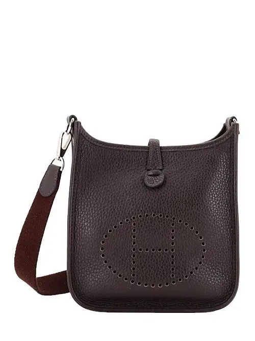 Hermès Tpm Long Strap Evelyne Bag Clemence - Brown
