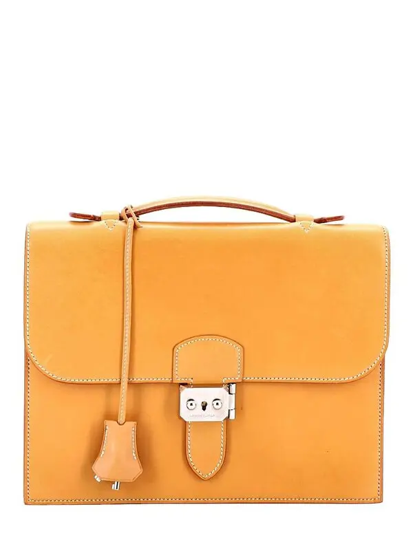 HERMES 27 Sac A Depeches Bag - Brown