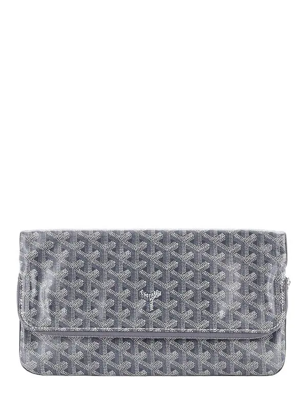 GOYARD Saint Marie Clutch Coated Canvas - Gray