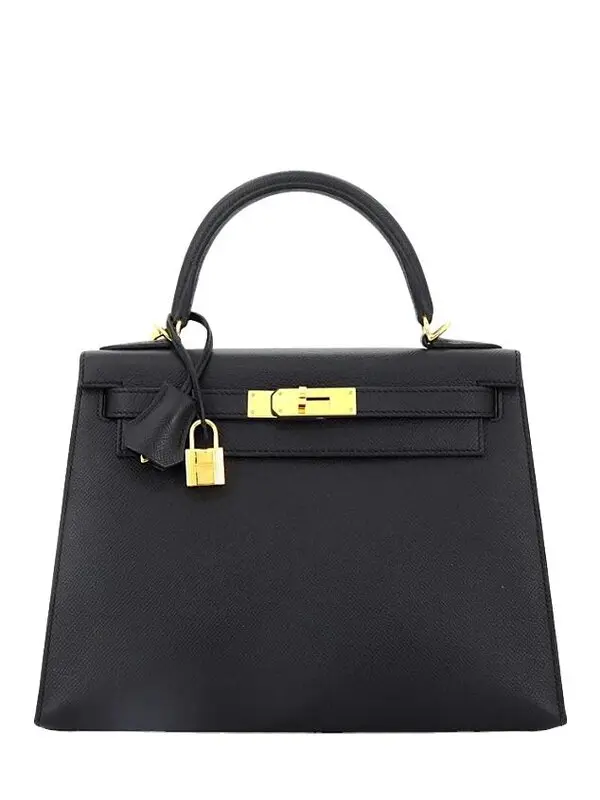HERMES Kelly 28 Handbag - Noir