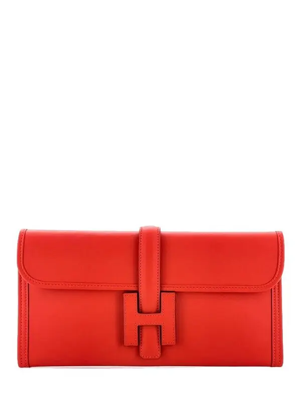 HERMES 29 Jige Elan Clutch - Red