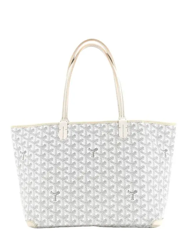 GOYARD Mm Artois Tote Coated Canvas - White