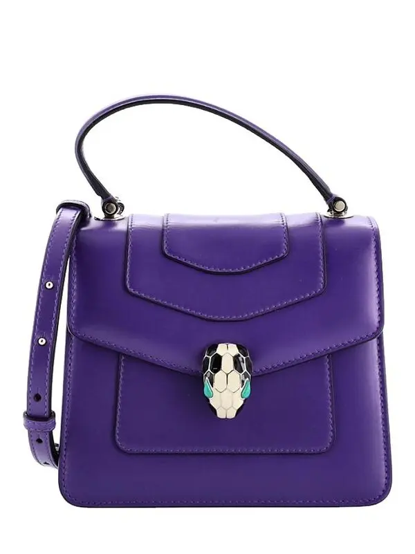 BVLGARI Serpenti Forever Top Handle Bag - Purple