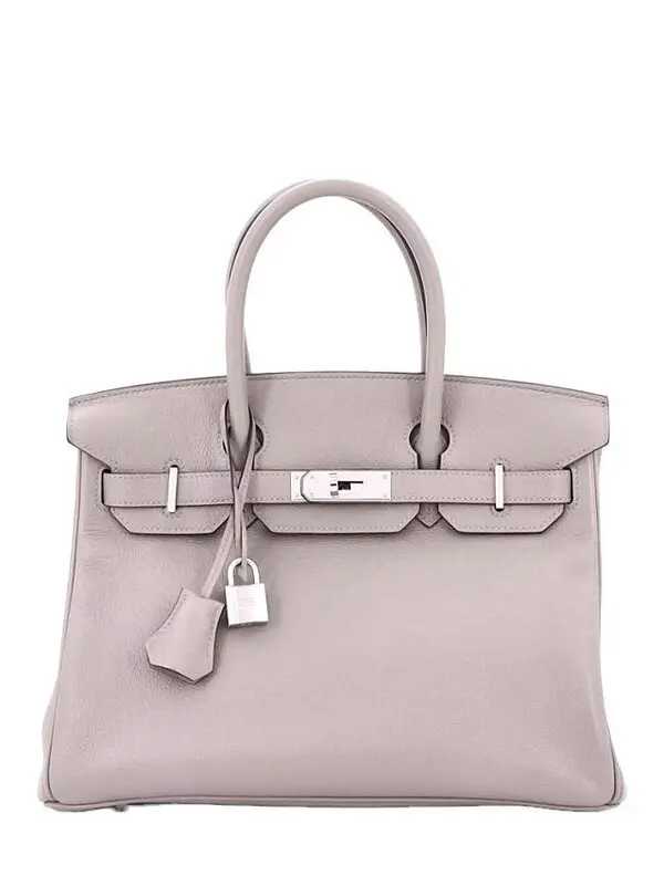 HERMES Birkin 30 Handbag - Gris Asphalte