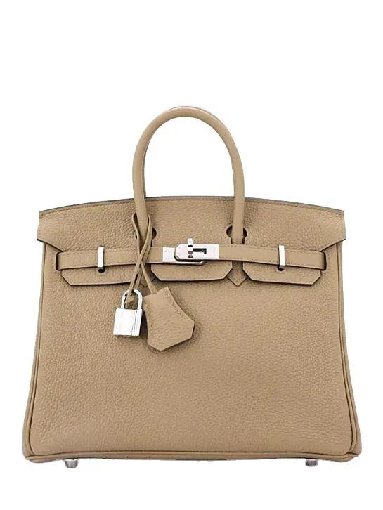 HERMES Birkin 25 Handbag - Beige Marfa