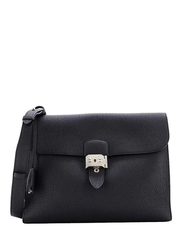 HERMES 29 Sac A Depeches Messenger Bag - Black