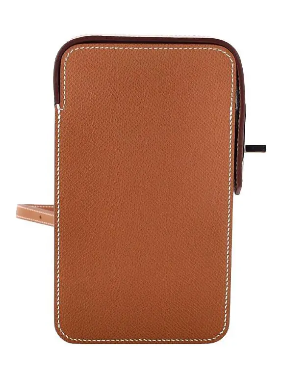 HERMES Hac A Box Phone Case Epsom - Brown