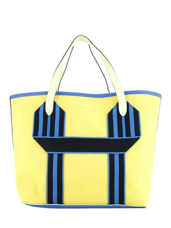 HERMES Pursangle Tote - Yellow/ Blue/ Yellow