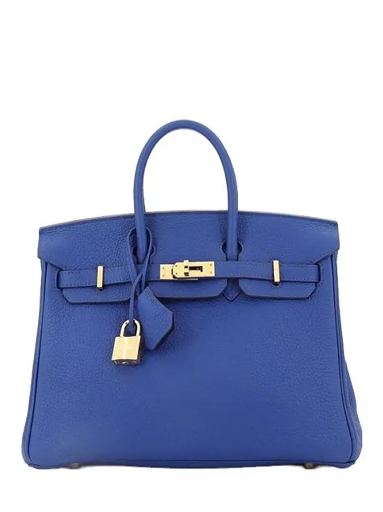 HERMES Birkin 25 Handbag - Bleu Royal