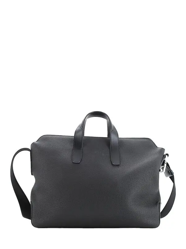 HERMES Citynews Briefcase Togo - Black