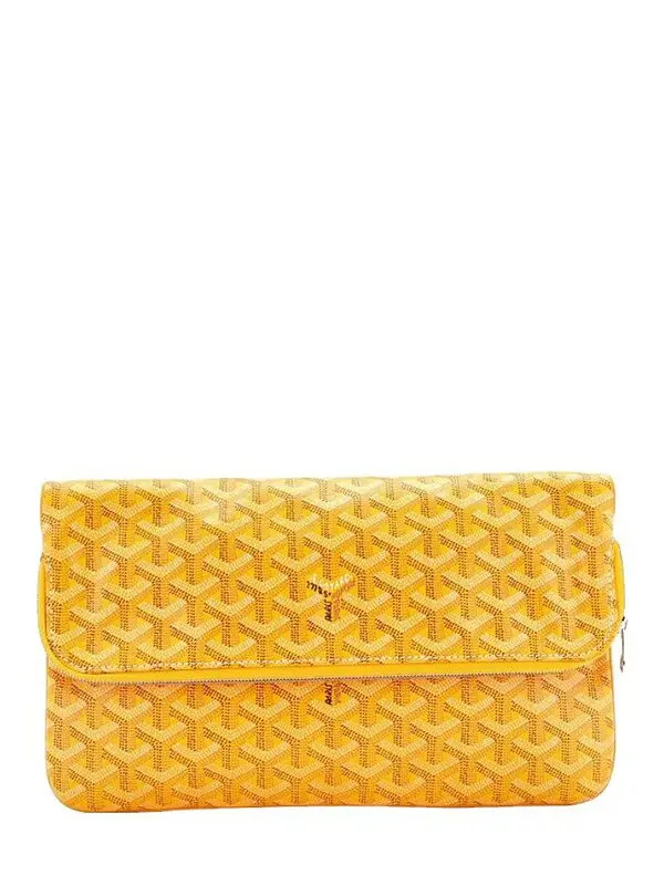 GOYARD Saint Marie Clutch Coated Canvas - Yellow