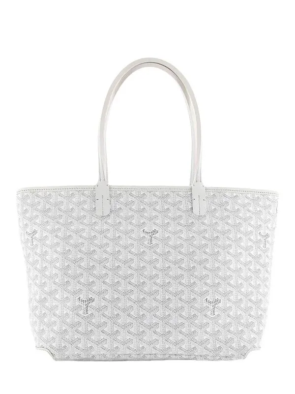 GOYARD Pm Artois Tote Coated Canvas - White