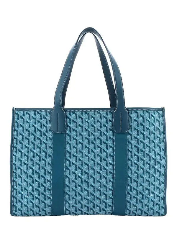Goyard Mm Villette Tote Coated Canvas - Blue