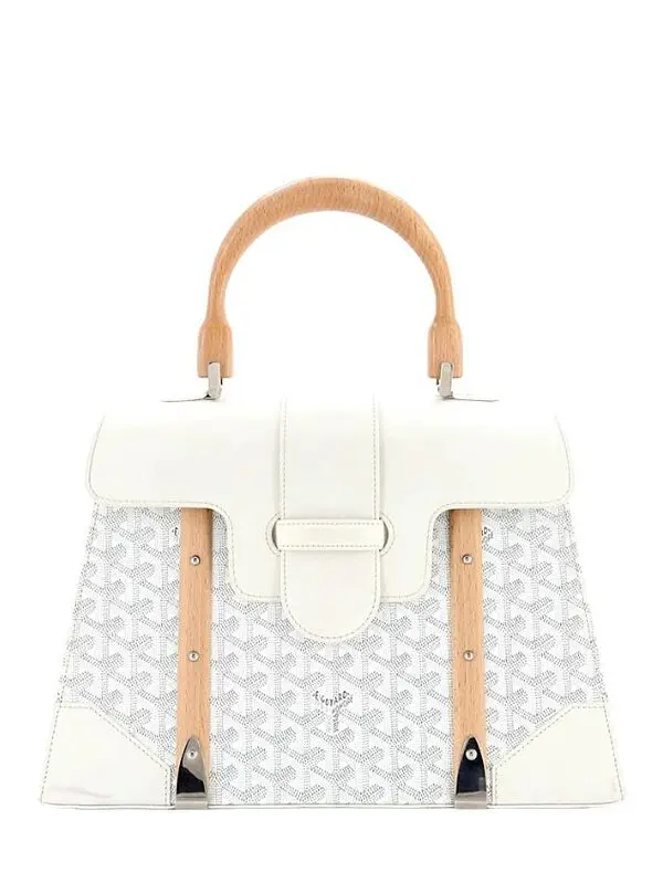 GOYARD Mm Saigon Top Handle Bag - White