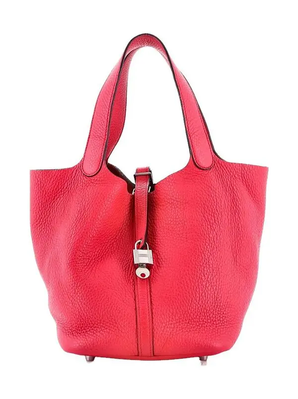 HERMES Mm Picotin Lock Bag Clemence - Pink