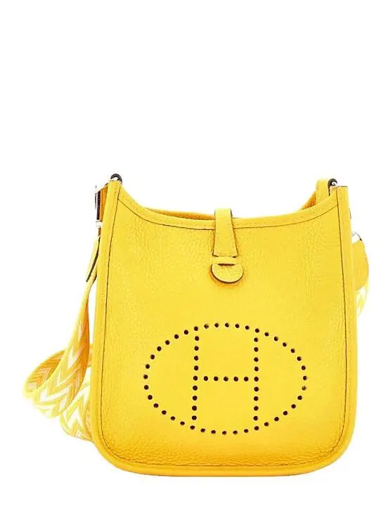 HERMES Tpm Evelyne Bag Gen Iii Clemence - Yellow