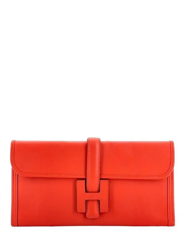 HERMES 29 Jige Elan Clutch Swift - Orange