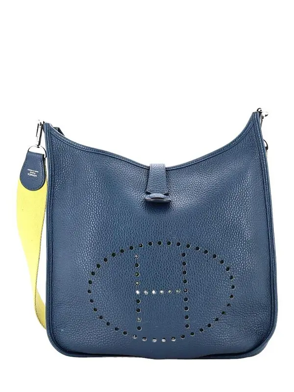 HERMES Pm Evelyne Bag Gen Iii Clemence - Blue