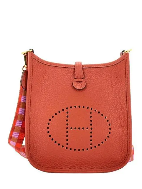 Hermès Tpm Evelyne Bag Gen Iii Clemence - Brown