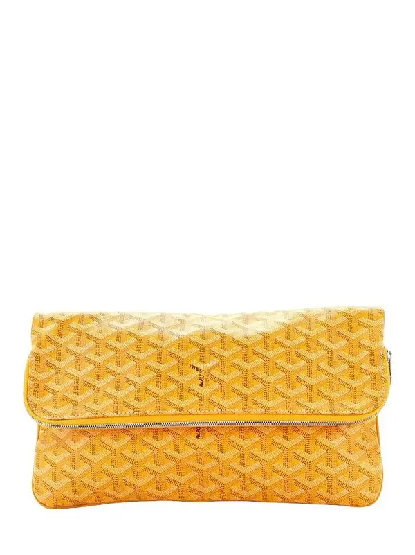 GOYARD Saint Marie Clutch Coated Canvas - Yellow