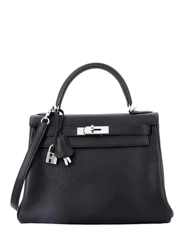 HERMES Kelly 28 Handbag - Noir
