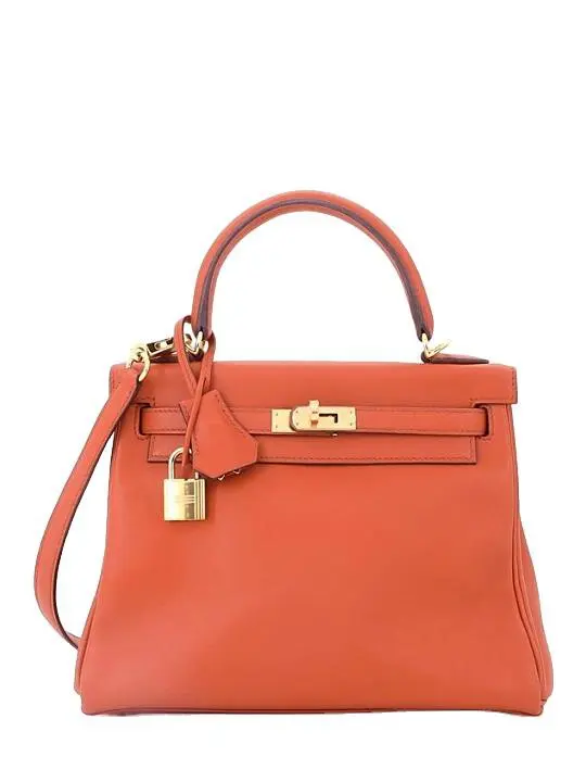 HERMES Kelly 25 Handbag - Terre Battue