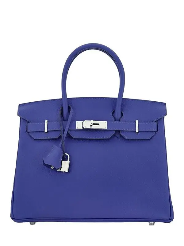 HERMES Birkin 30 Handbag - Bleu Electrique