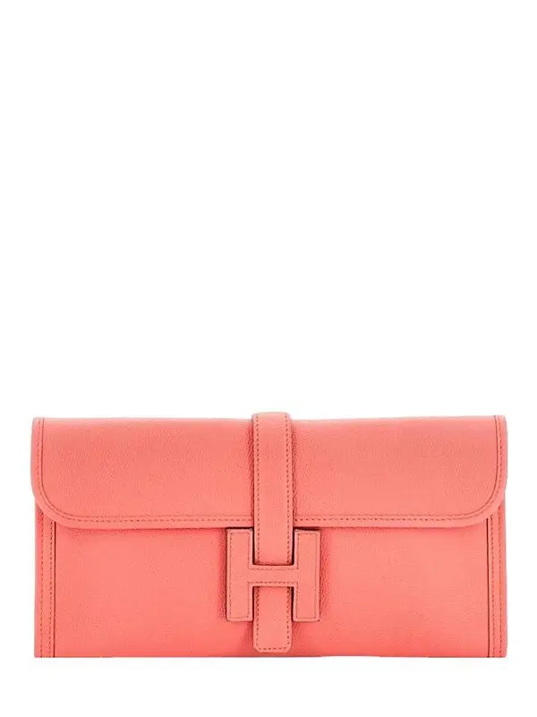 HERMES 29 Jige Elan Clutch Epsom - Pink