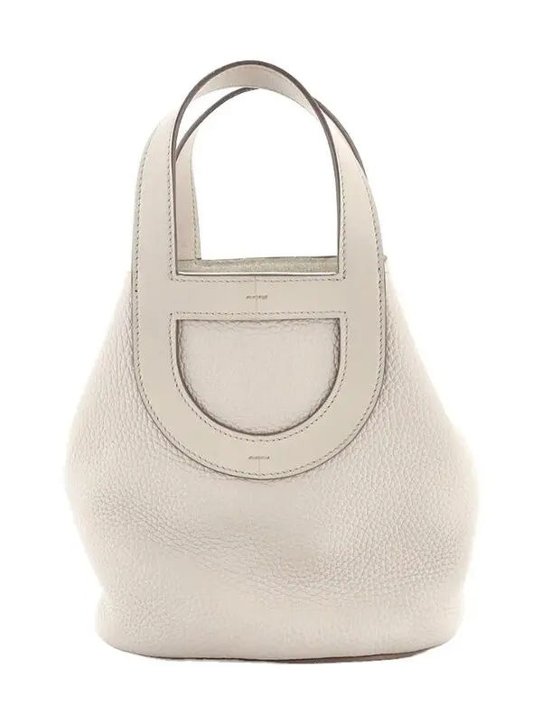 HERMES 18 In-the-loop Bag Clemence With Swift - Neutral