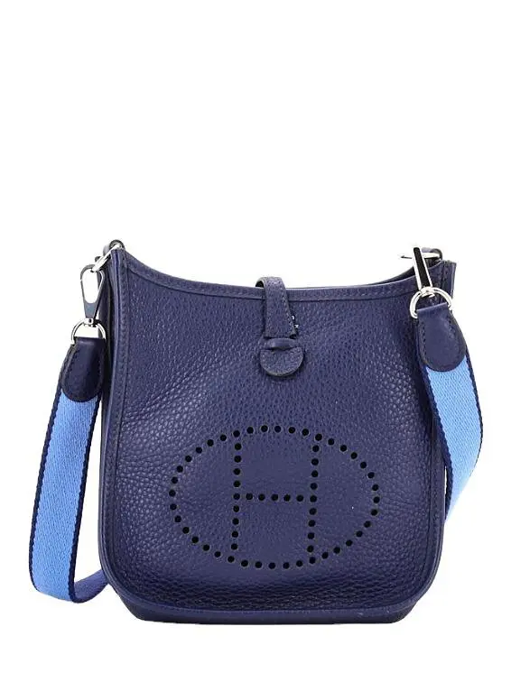 HERMES Tpm Evelyne Bag Gen Iii Clemence - Blue