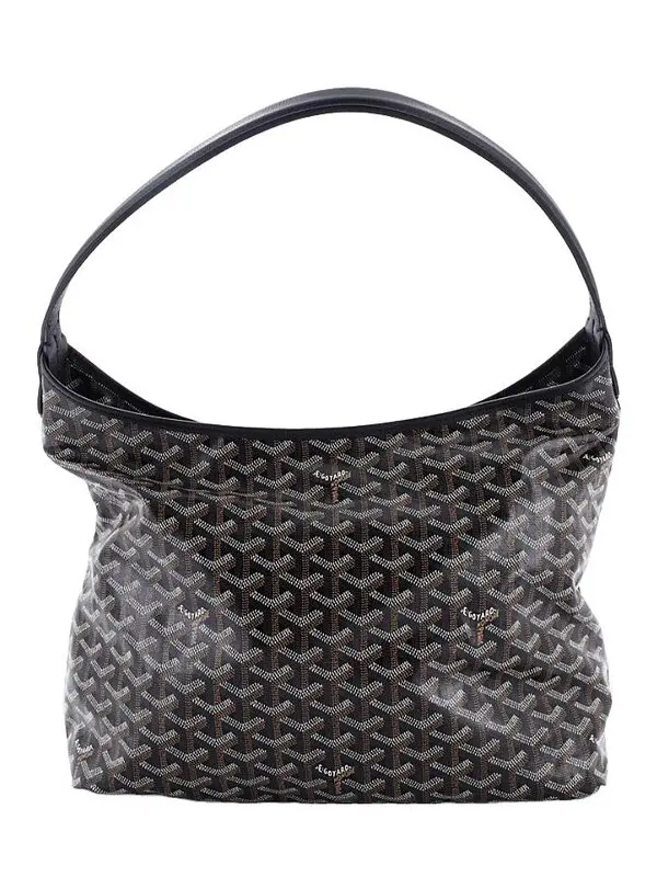 GOYARD Boheme Hobo Printed Coated Canvas - Black