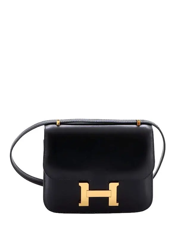 HERMES 18 Constance Nm Bag Box Calf - Black
