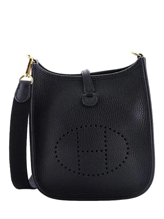 Hermès Tpm Evelyne Bag Gen Iii Clemence - Black