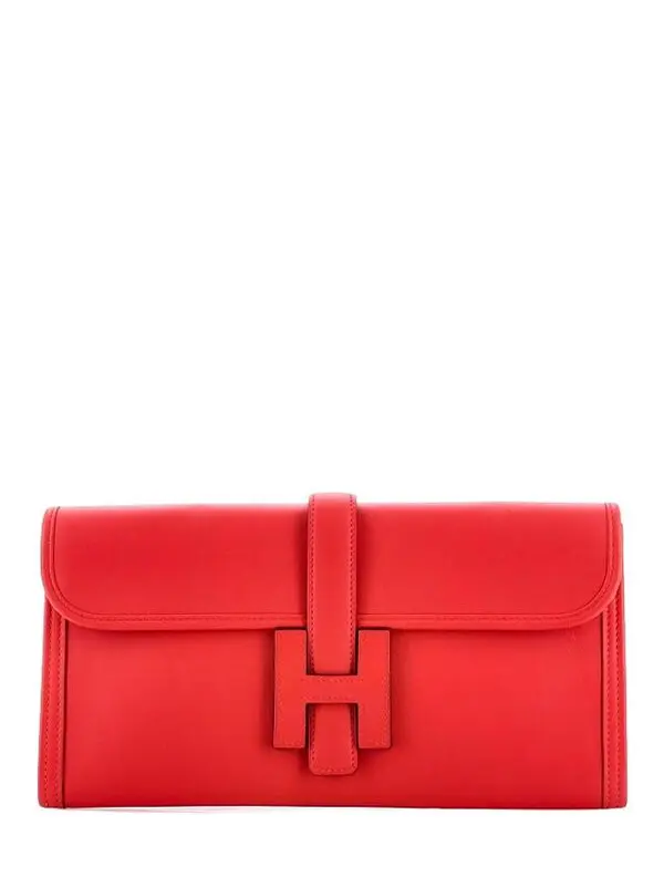 HERMES 29 Jige Elan Clutch - Red
