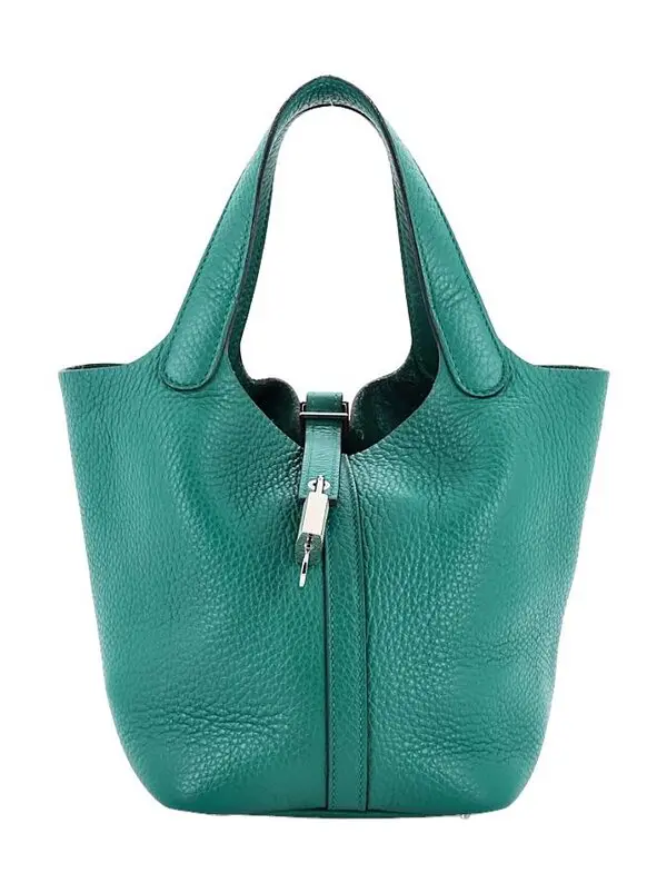 HERMES Pm Picotin Lock Bag Clemence - Green