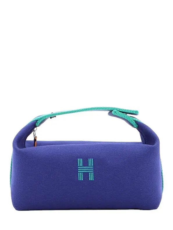 HERMES Pm Bride-a-brac Travel Case - Blue