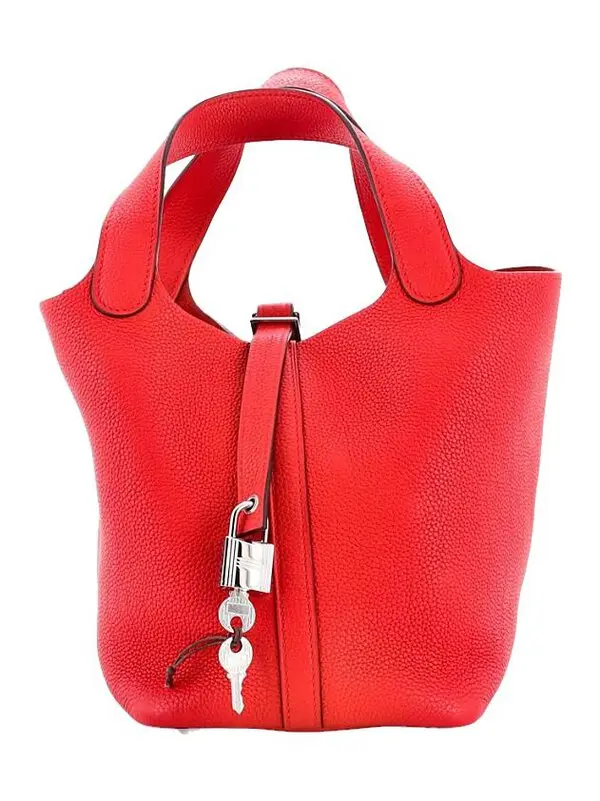 Hermès Pm Picotin Lock Bag Maurice - Red