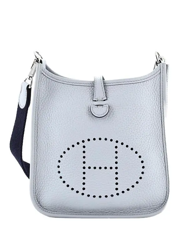 Hermès Tpm Evelyne Bag Gen Iii Clemence - Blue