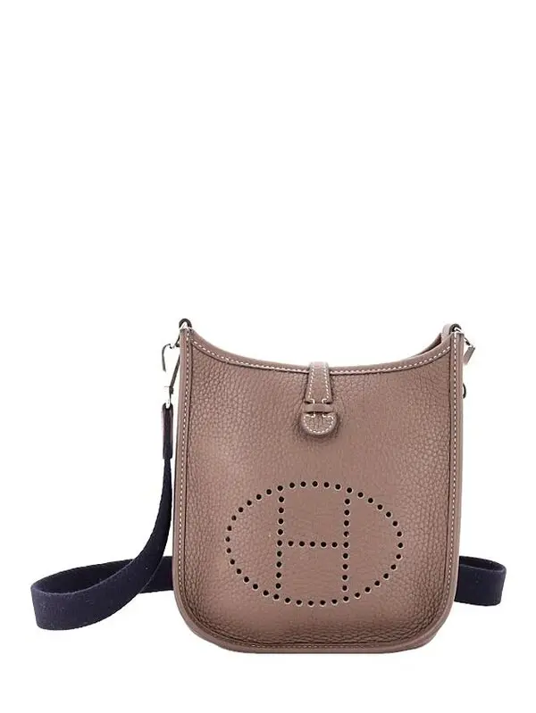 Hermès Tpm Evelyne Gen Iii Clemence Bag - Gray