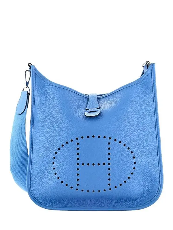 Hermès Pm Evelyne Bag Gen Iii Clemence - Blue