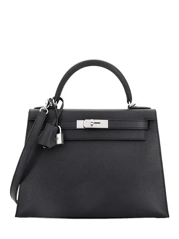 HERMES Kelly 28 Handbag - Noir