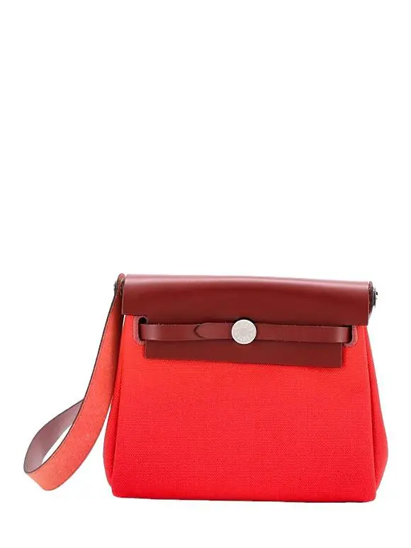 Hermès 20 Herbag Zip - Red